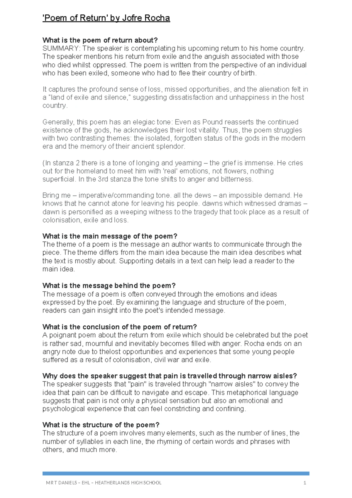 Unprepared Speech Guide - Grade 10 - Task 3 February/March 2024 - Studocu