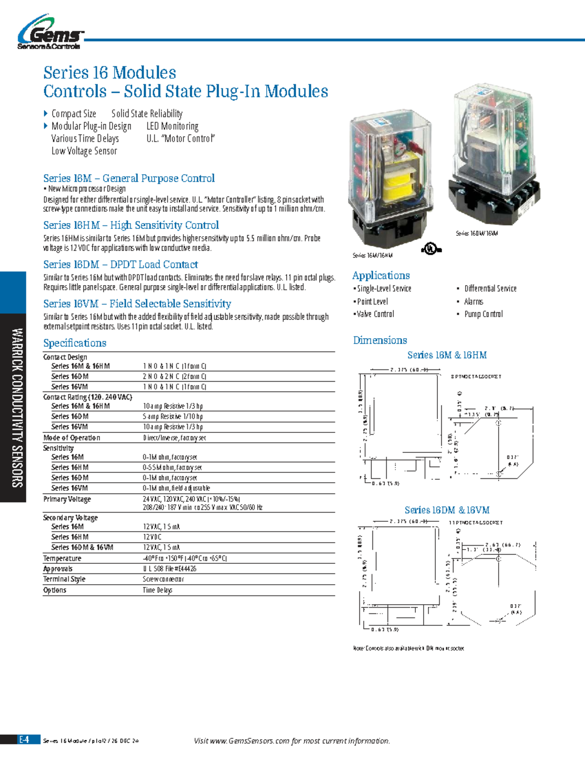 Warrick Series 16 Modules Technical Data Sheet - Studocu