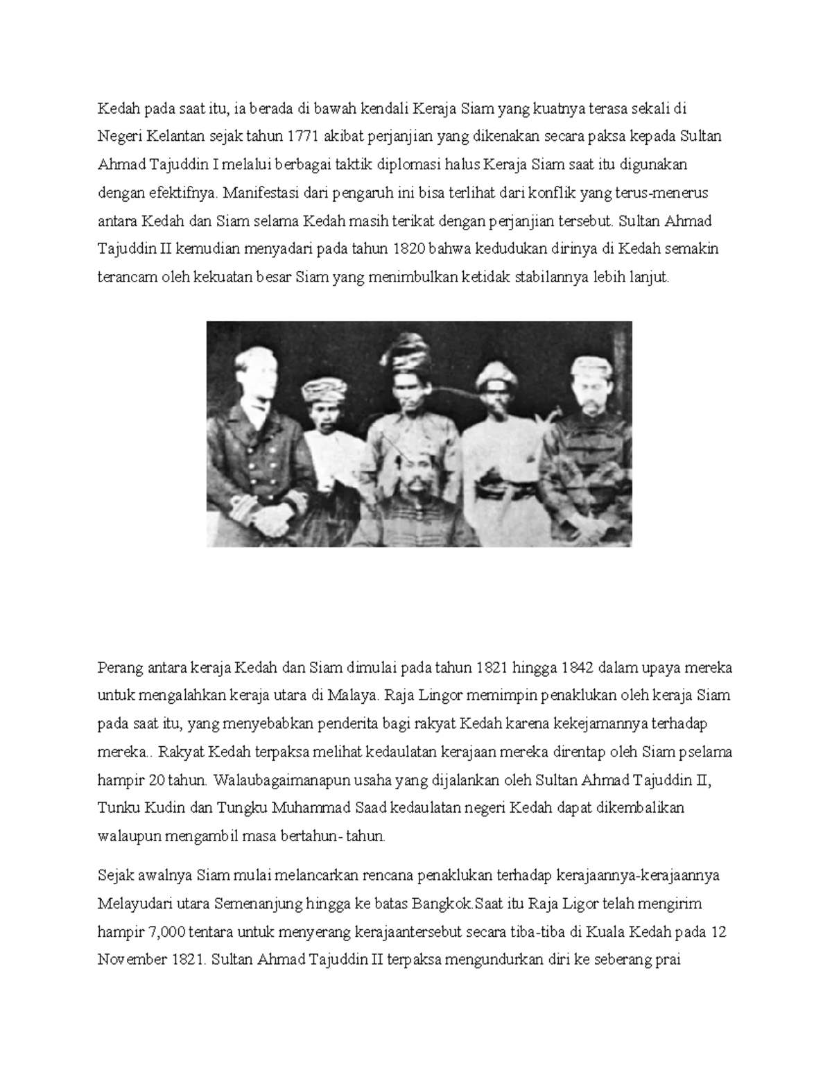 E-book (perang Siam-Kedah) - Kedah pada saat itu, ia berada di bawah ...