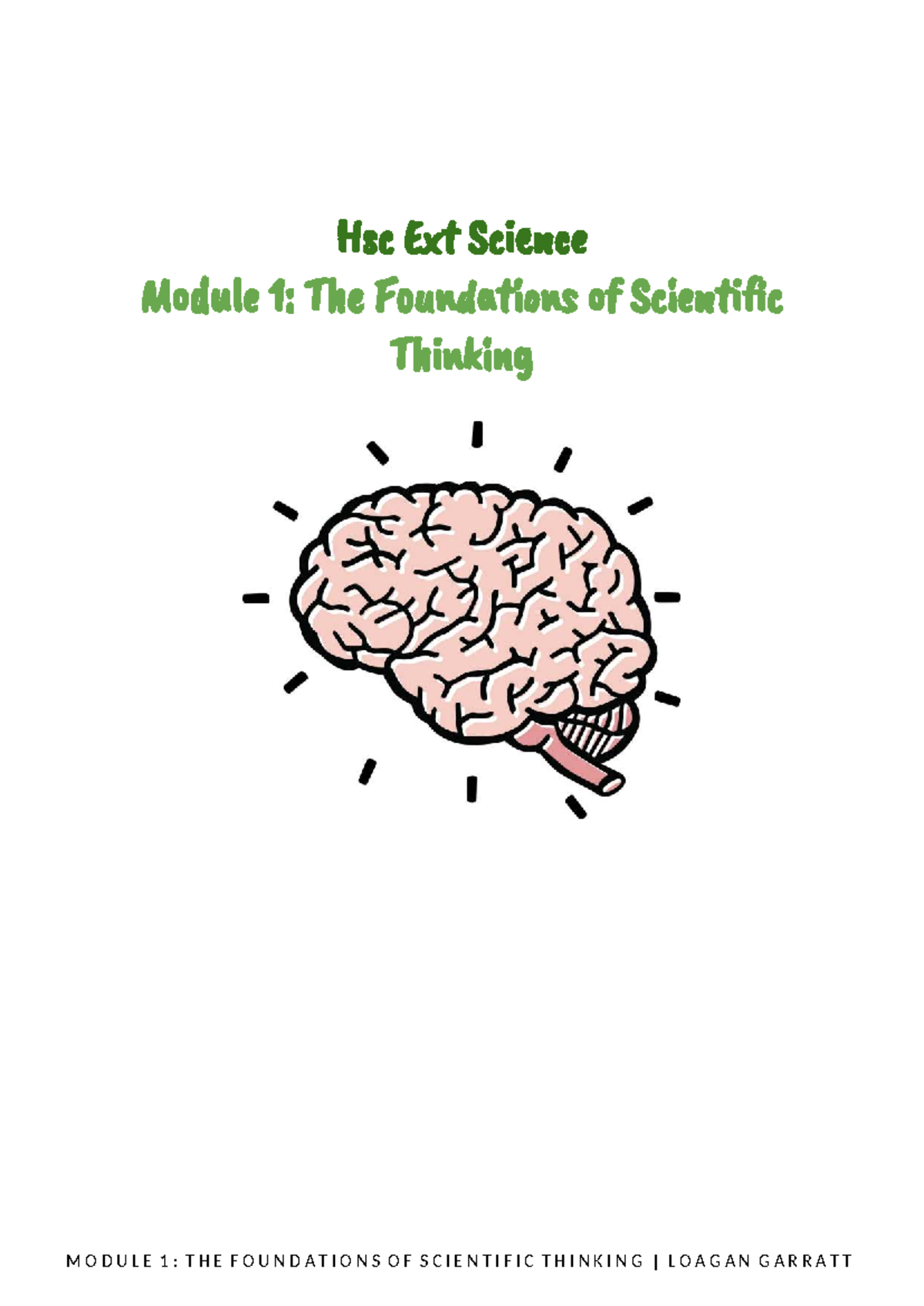 HSC EXT Science Module 1: Foundations of Scientific Thinking Insights - Studocu