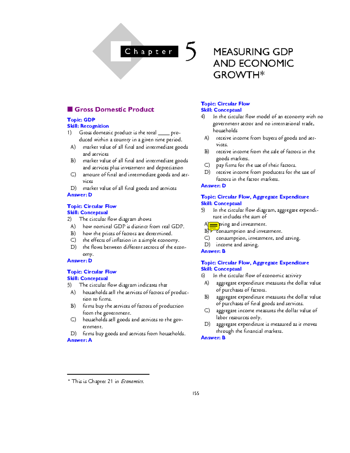 GDP Measurement & Economic Growth: Practice Qs for Econ 155 - Studocu
