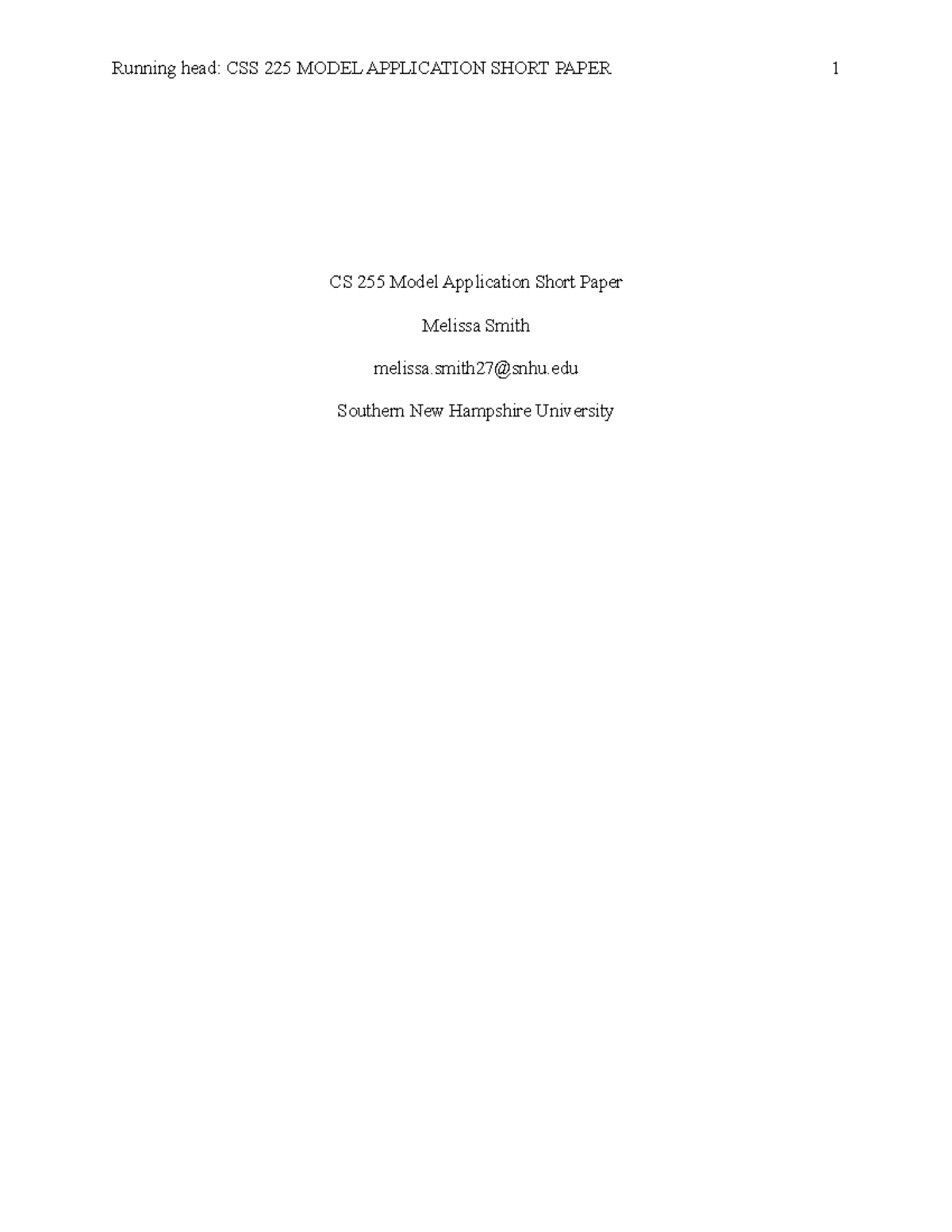 CS 255 Process Model Application Short Paper - Project 1 - Studocu