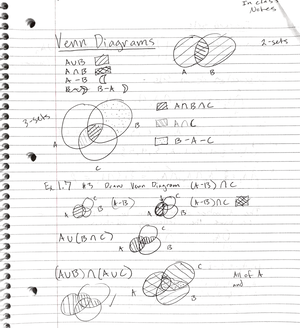 Discrete structure notes - Chapter 1- SETS Sets - collection of objects ...