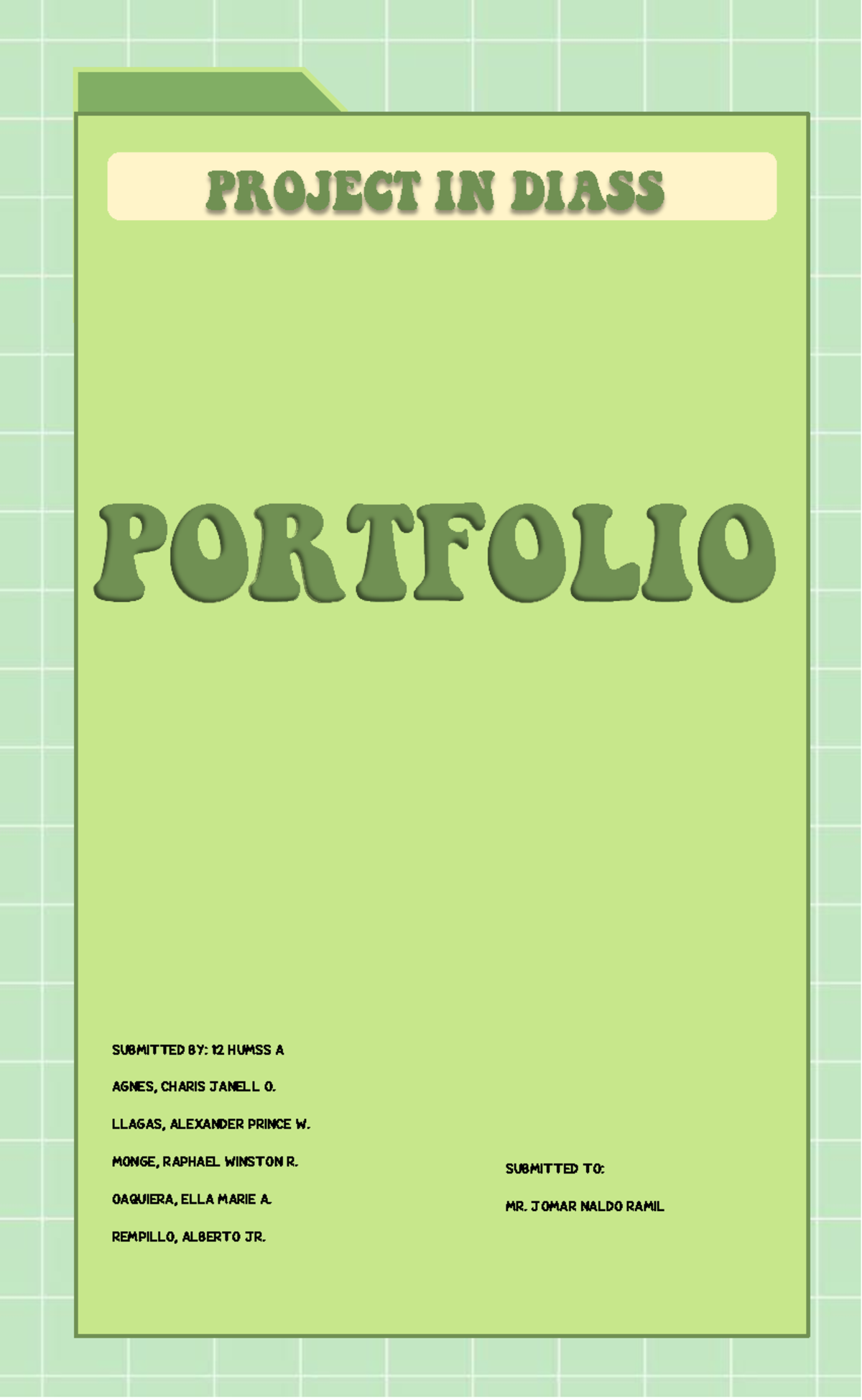 Applied Social Science Portfolio - HUMSS 12 Project Submission - Studocu