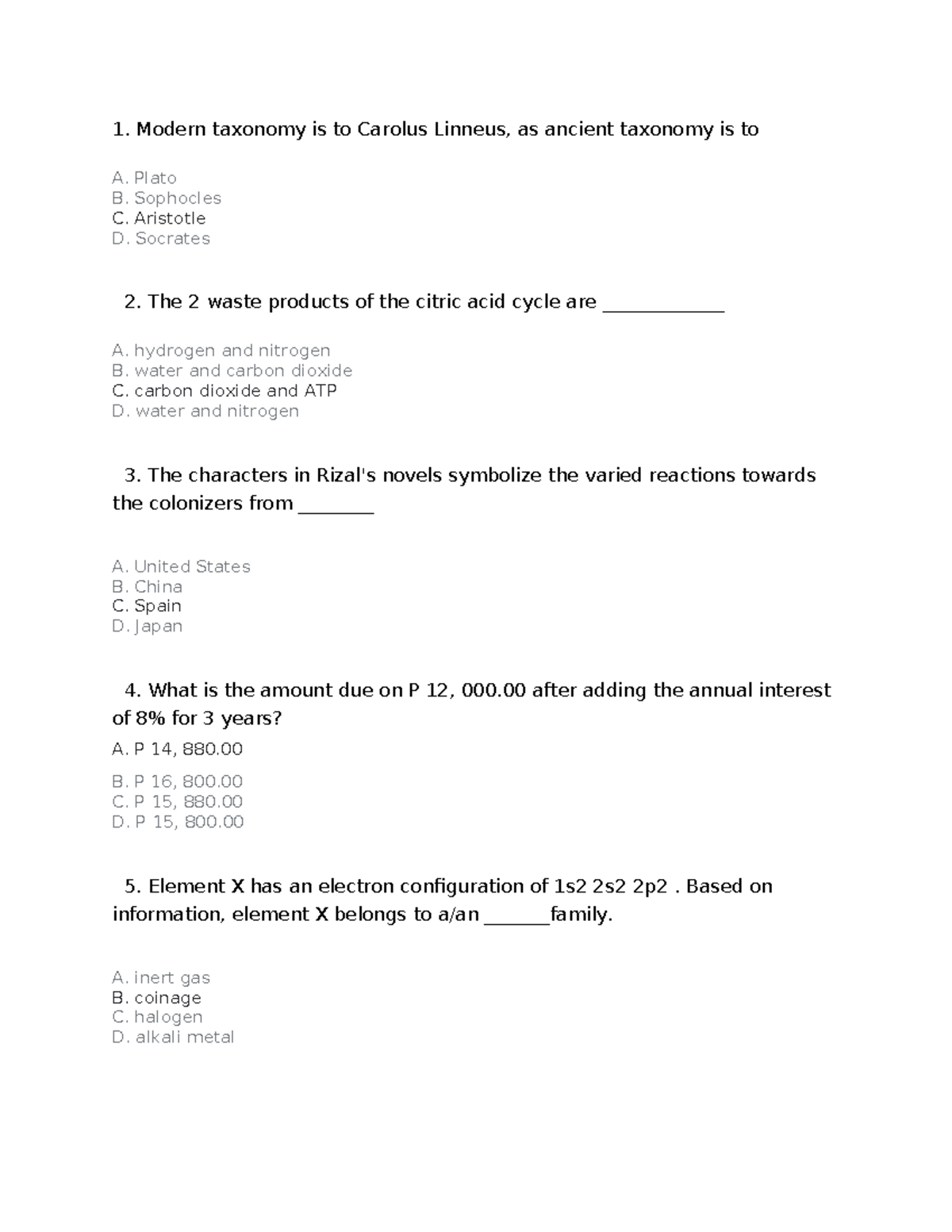 Mastery Exam Gen.Ed: Comprehensive Questions & Answers (150 Items ...