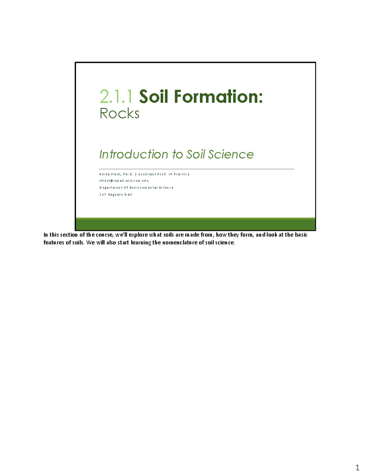 Soil Formation Processes: Climate, Organisms, Relief & Time Factors - 2 ...