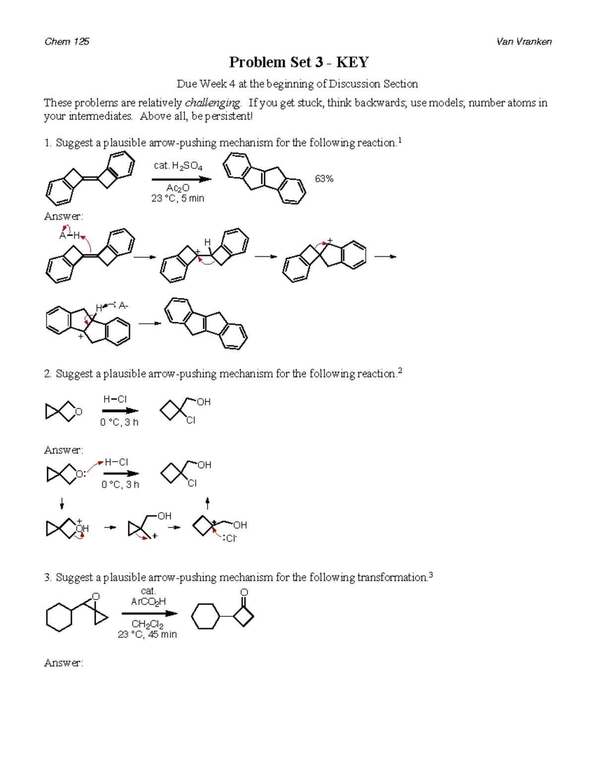 Probset 3 Key - UCI Chem 125 - Week 3 Practice Problems Solution - Studocu
