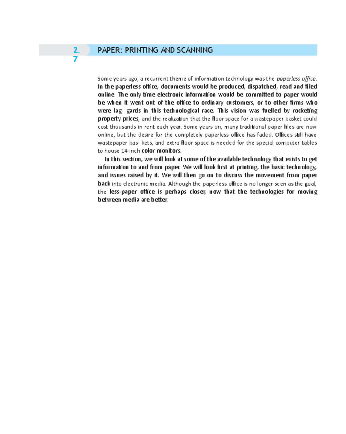 Lecture Notes on Paper Printing & Scanning - IT101 - Studocu