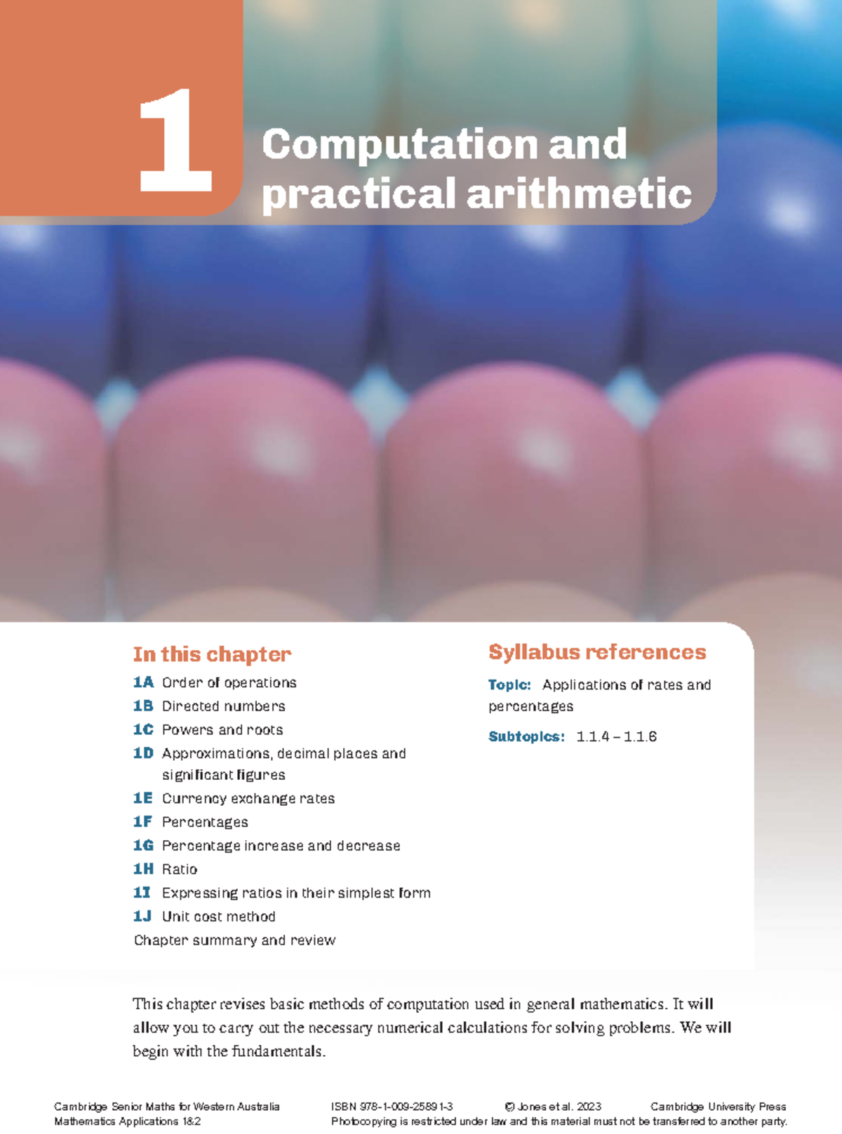 WA Apps1and2 Year 11 Maths Chapter 1: Computation & Practical ...