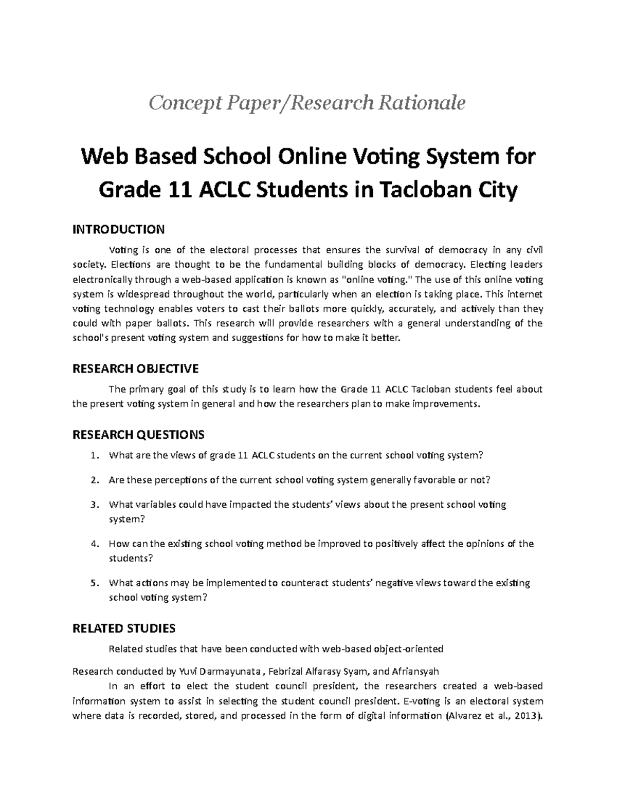 Concept- Paper-upgrade - Concept Paper/Research Rationale Web Based ...
