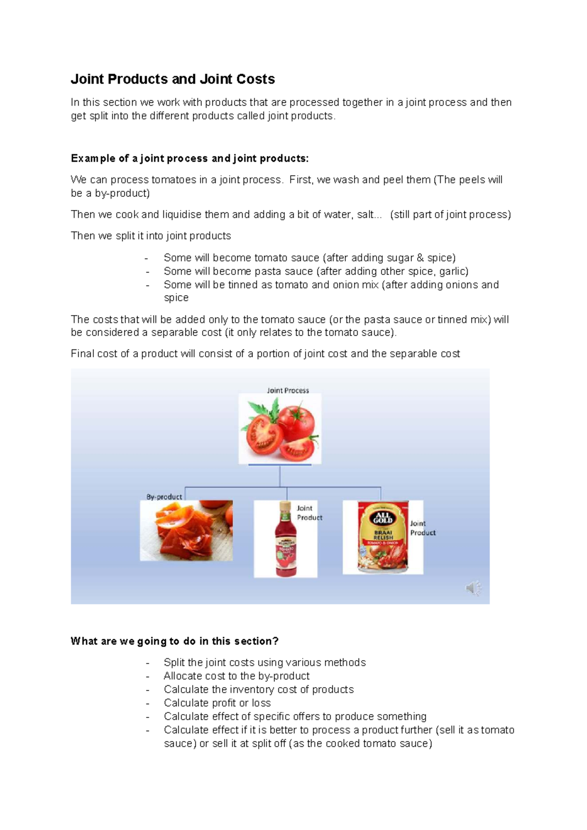Notes on Joint Costs (2025) - Understanding Joint Products and Cost ...