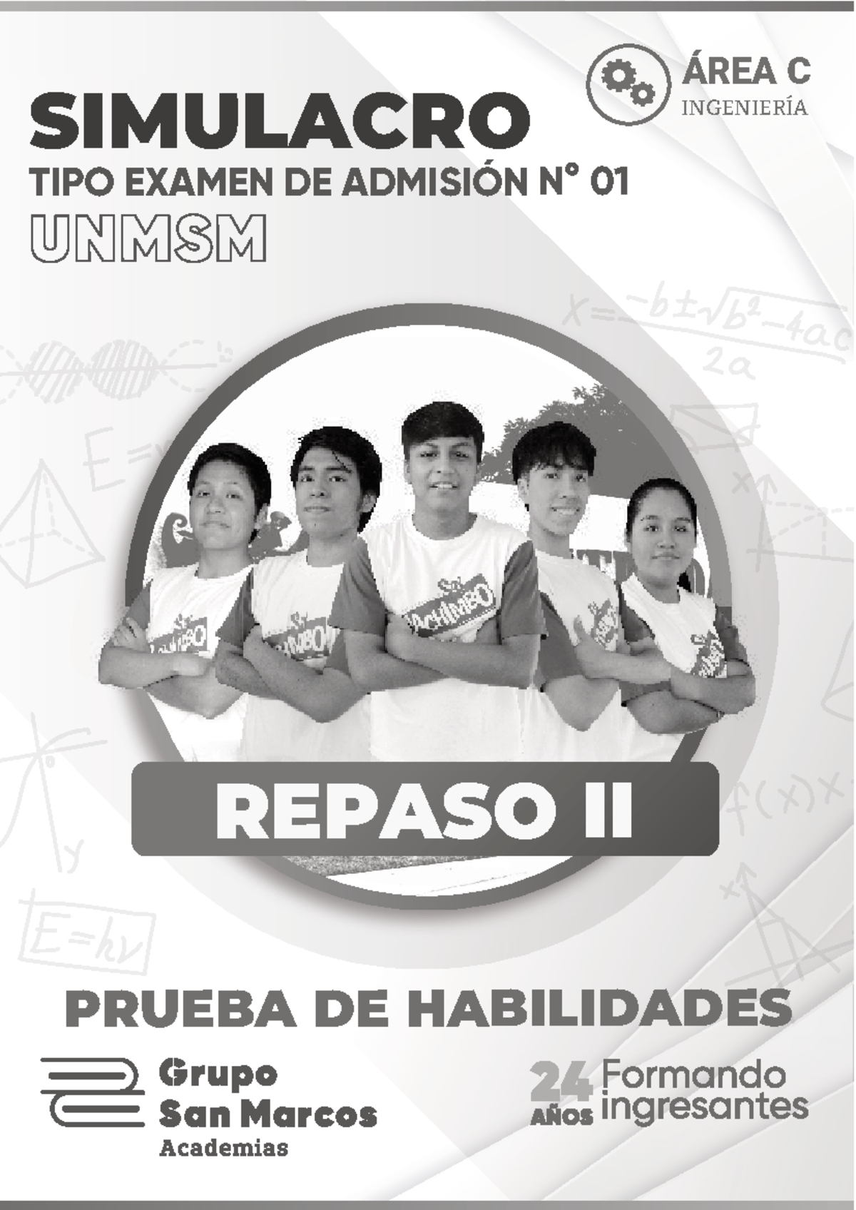 Simulacro N° 01 - Repaso II - Área C - Examen de Admisión - Studocu