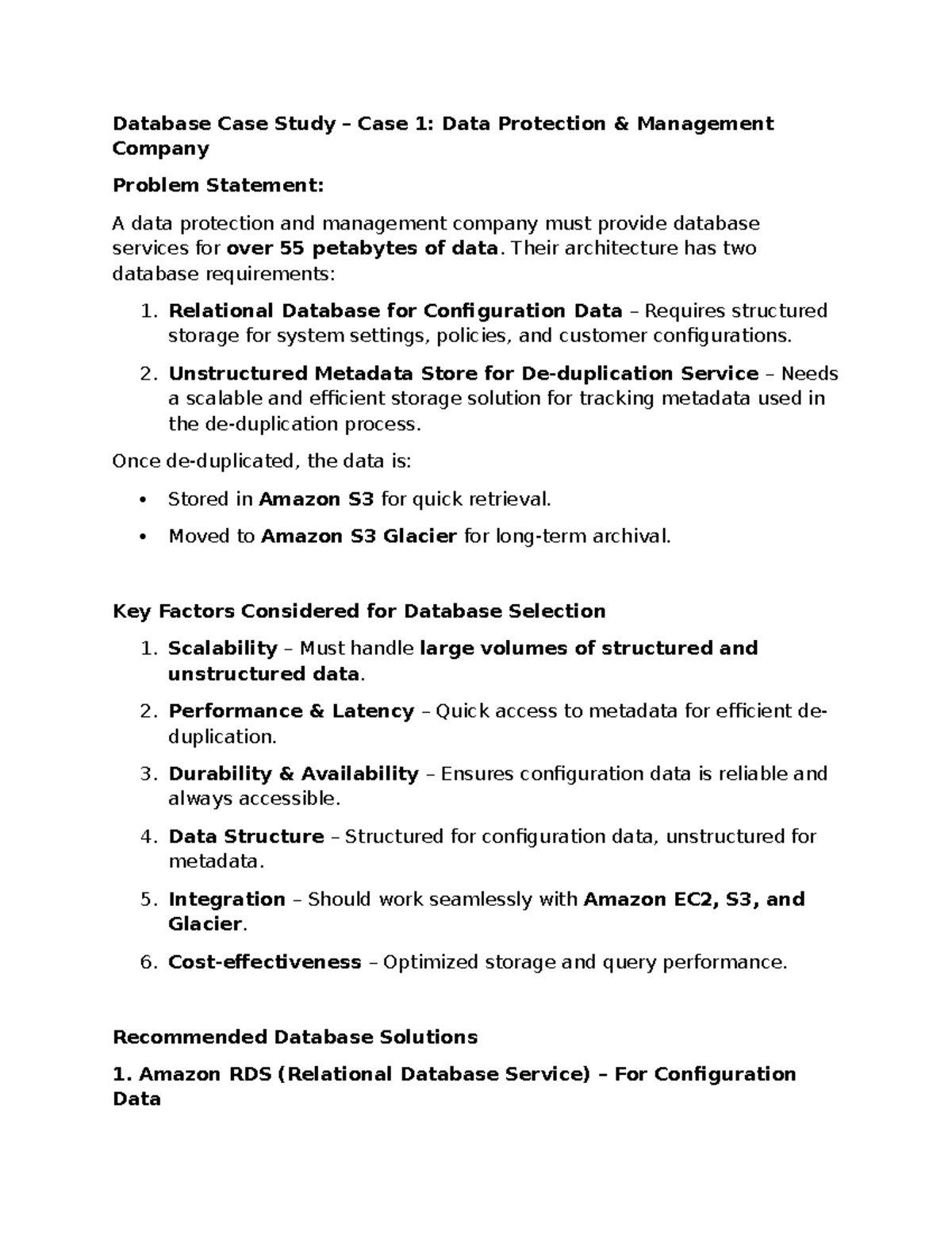 Database Case Study: Data Protection & Payment Processing Solutions ...