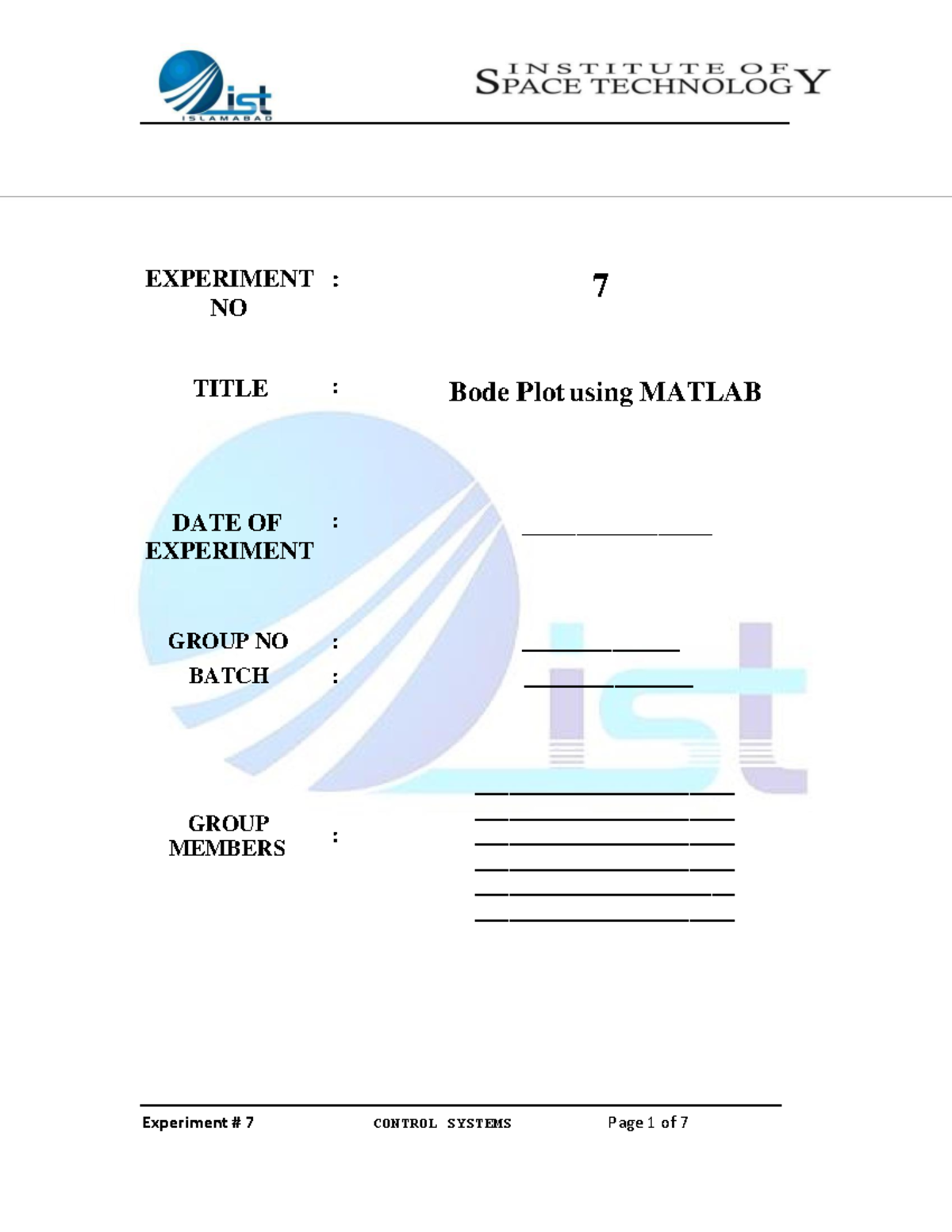 Bode Plot Lab Handouts: Understanding Frequency Response in MATLAB - Studocu