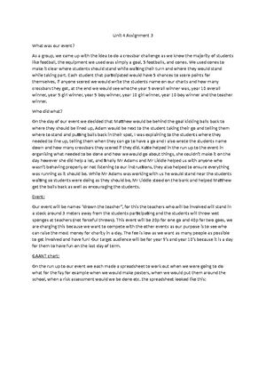 Unit 19 Assignment 2 - BUSINESS UNIT 19: ASSIGNMENT 2 By Jonny Ross (Student no. 761801 ...