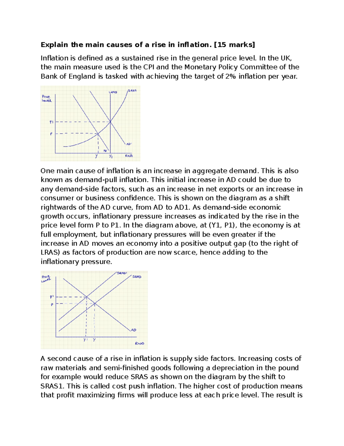 Causes of Inflation: Demand-Pull & Cost-Push Factors Explained - Studocu