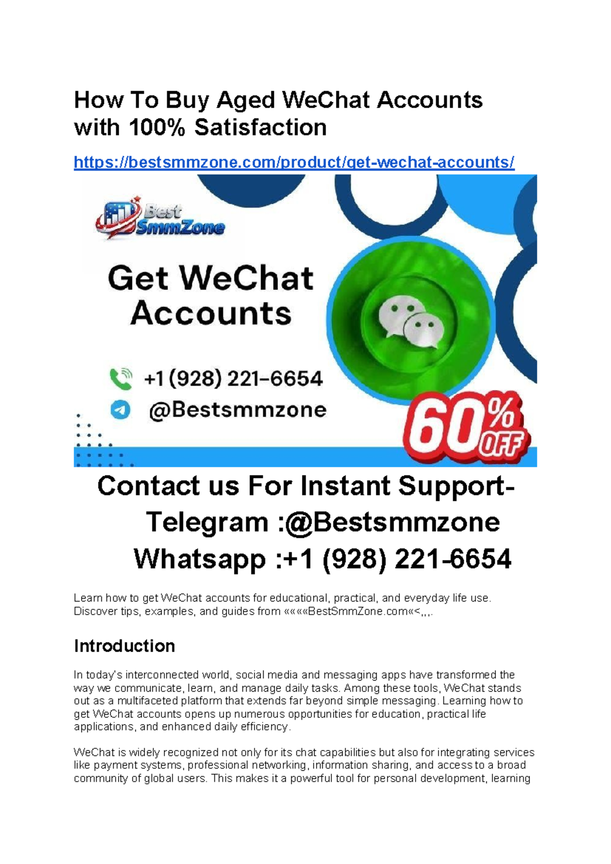 How to Acquire Aged WeChat Accounts: A Comprehensive Guide - Studocu