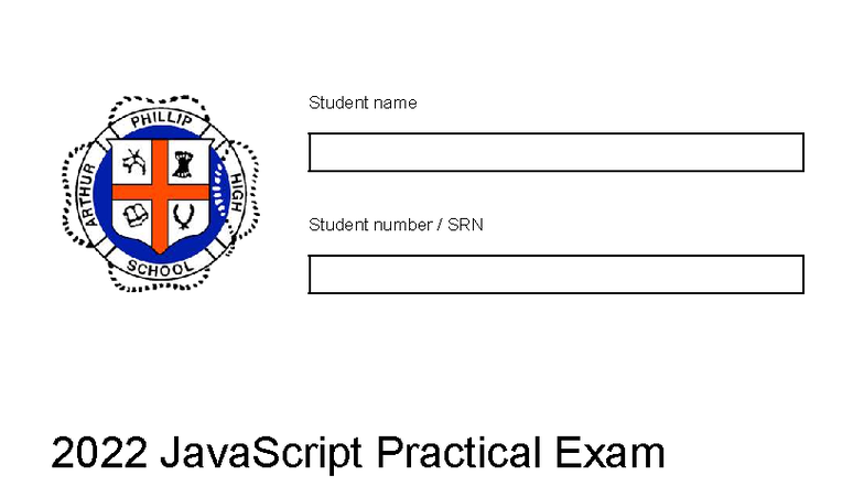 JavaScript Practical Exam Instructions - Term 4 2022 - Studocu