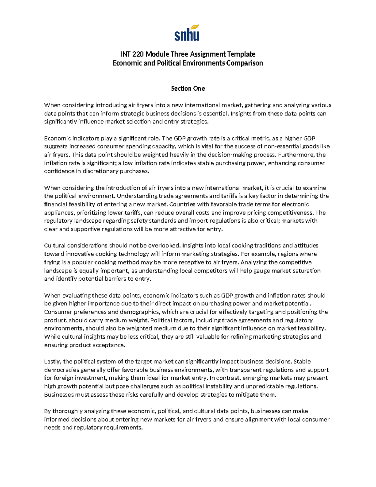 INT 220 Module Three Assignment Template - INT 220 Module Three ...