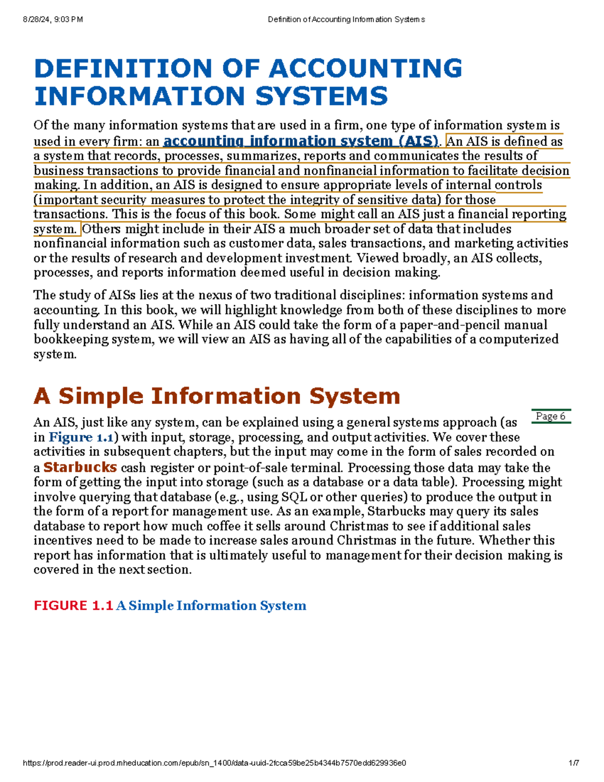 Definition of Accounting Information Systems - Page 6 DEFINITION OF ...