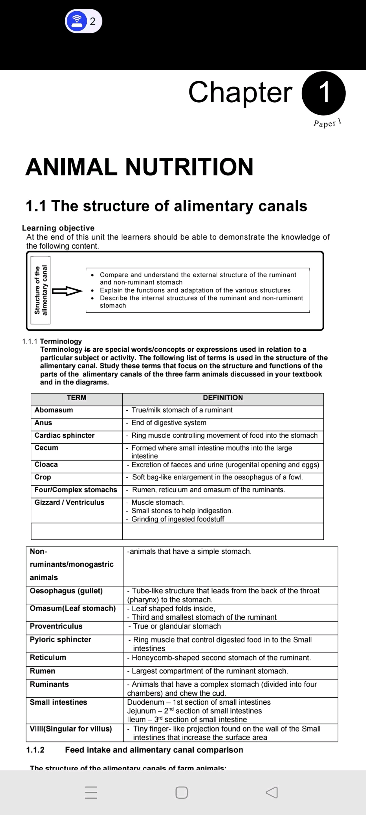 Agricultural Sciences Notes: AN 101 - Animal Nutrition Overview - Studocu