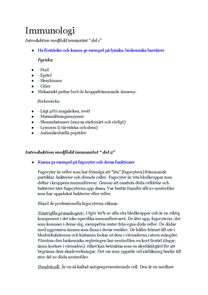[Solved] Vilka r lymfsystemets 2 nyckelfunktioner - Mikrobiologi ...