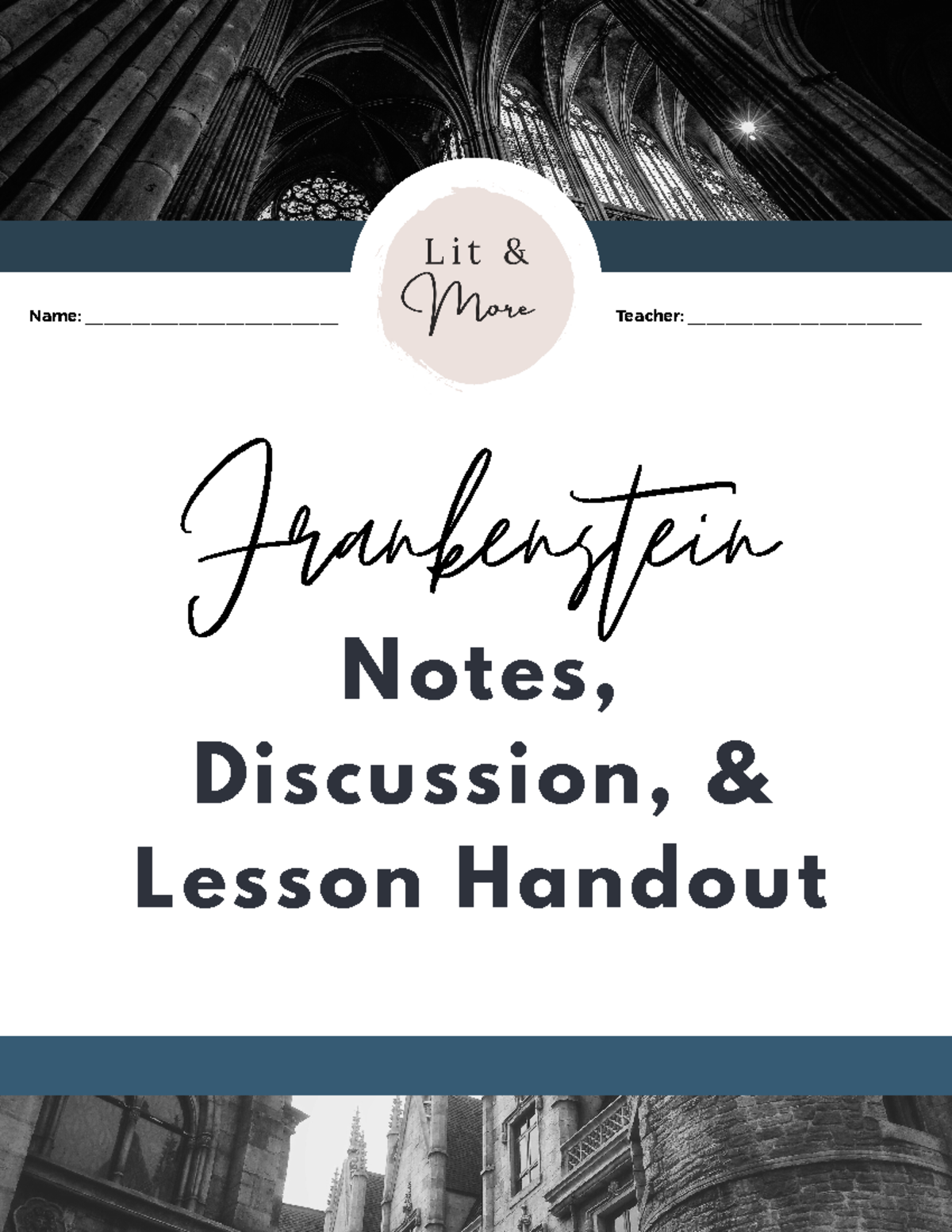 Frankenstein (ENG 101) Mini-Lesson & Discussion Notes Handout - Studocu