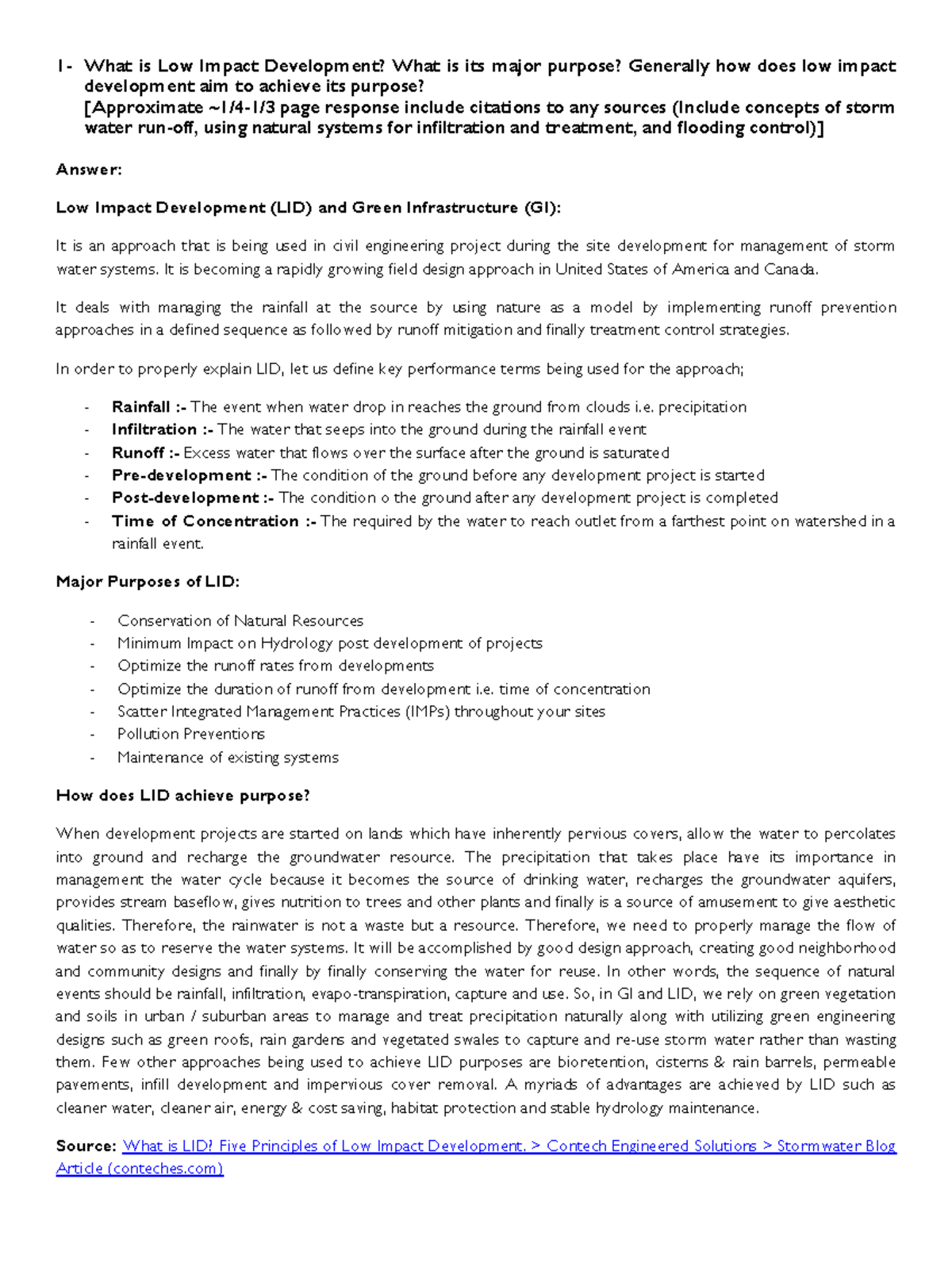 HW 8 Safeer - Understanding Low Impact Development (LID) Principles ...