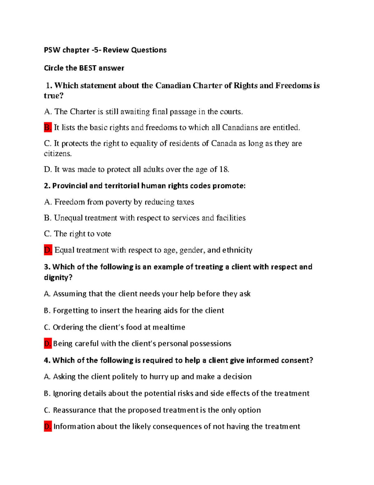 PSW CH 5 - Review Questions & Answers (5th Edition) - Studocu