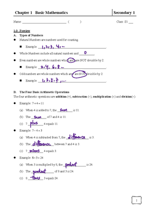 2324 F2 MATH Term 1 exam - F2 math - TAK SUN SECONDARY SCHOOL TERM 1 ...