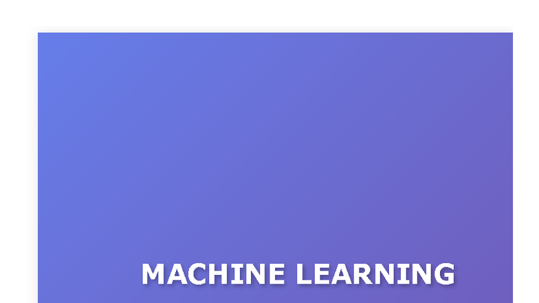 MACHINE LEARNING 101: A Comprehensive Cheatsheet for ML Concepts - Studocu