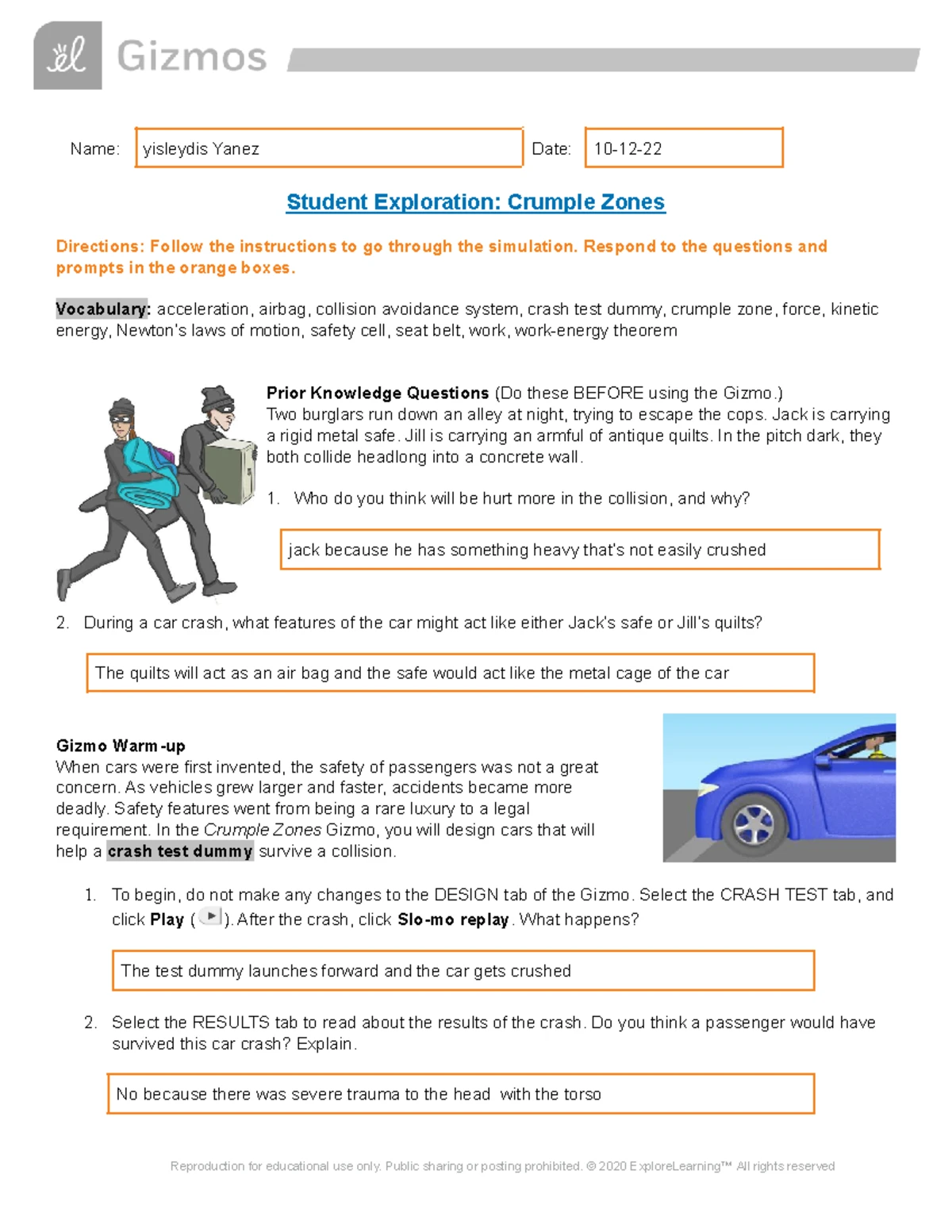 Gizmos - Roller Coaster Physics - Yanez, Yisleydis - Name: Yisleydis ...
