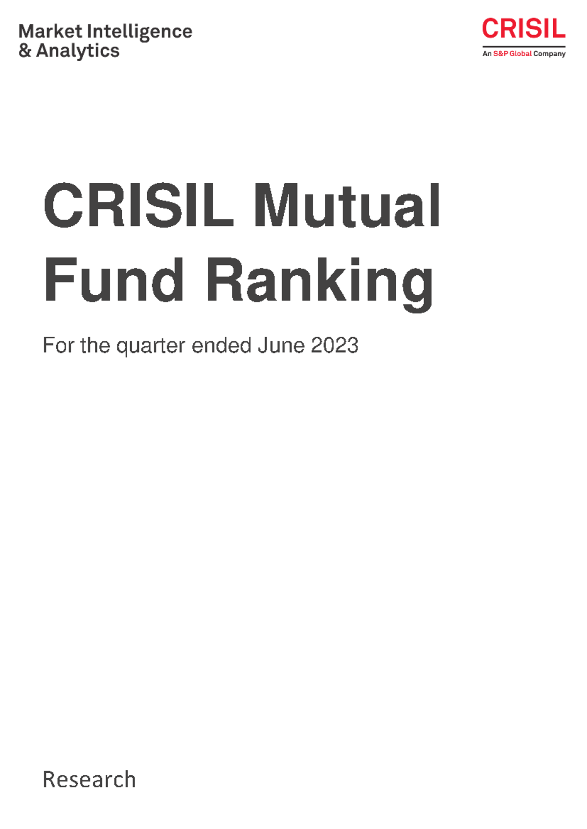 Crisil mutual fund ranking june 2023 - CRISIL Mutual Fund Ranking For ...