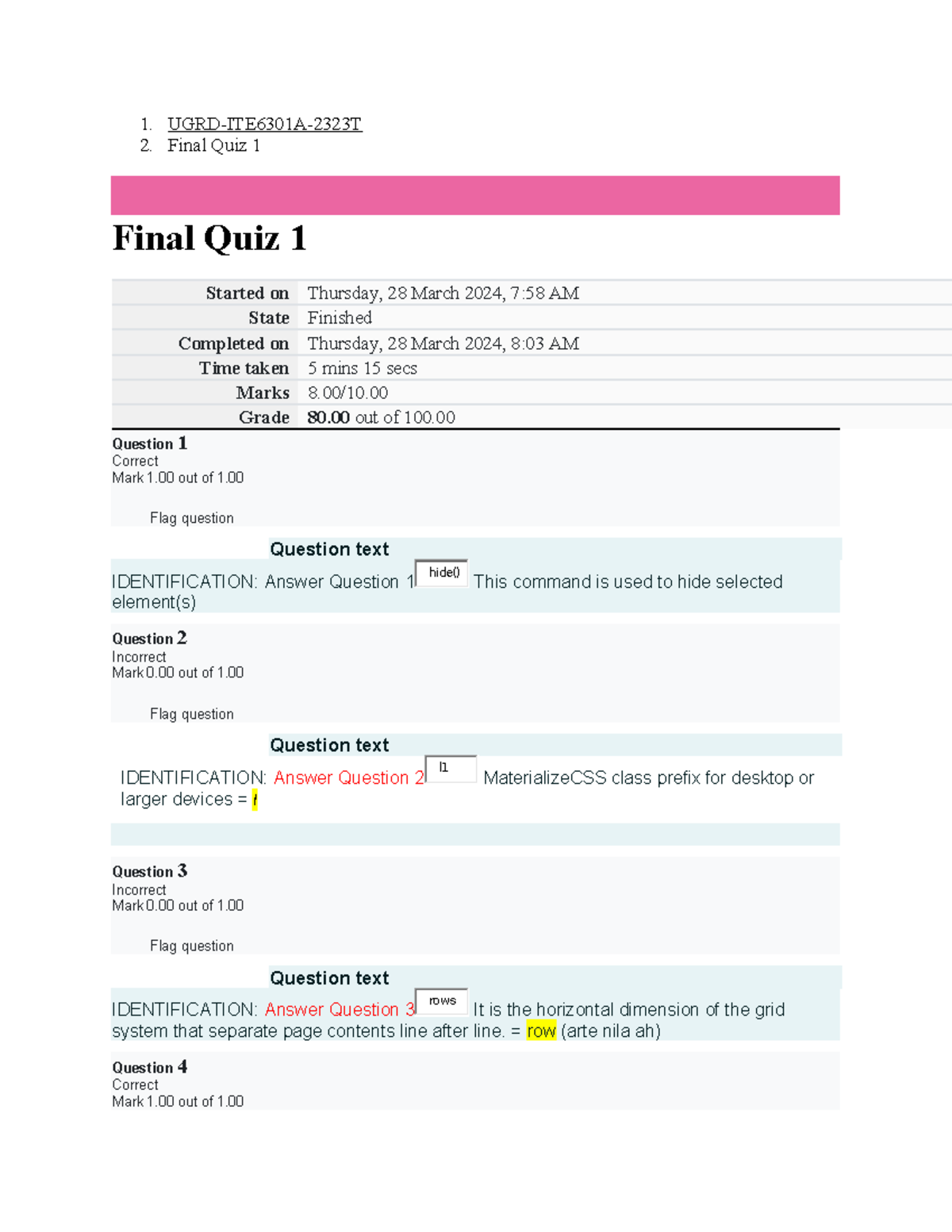 UGRD-ITE6301A Final Quiz on Application Development & Emerging Tech ...