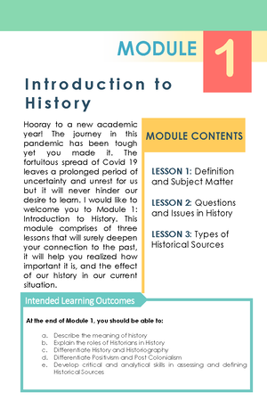 RPH (Reading in Philippines History) prelim notes - Lesson 1 ...