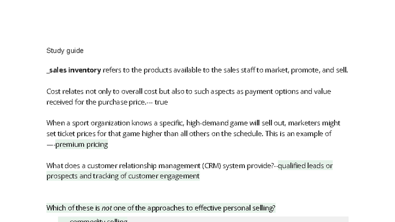 Sports Marketing and Public Relations Study Guide (SPM 101) - Studocu