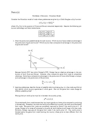 Worksheet 1 Solutions - Recardo model - Name(s): Worksheet 1 ...