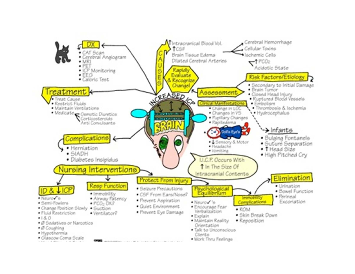 DX Increased ICP: Signs, Symptoms & Nursing Interventions - Studocu