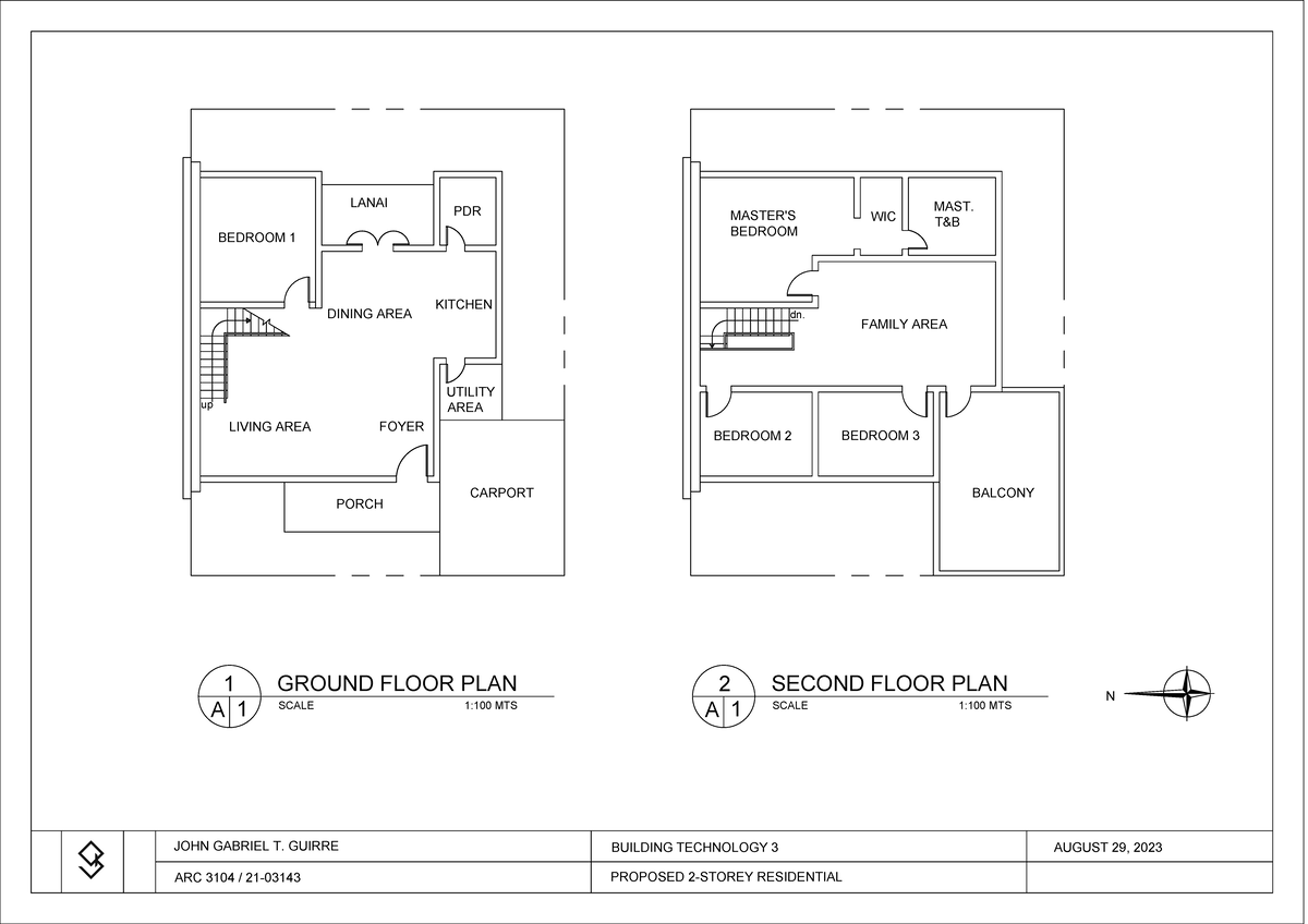 BT First Draft - Architectural plans - GROUND FLOOR PLAN SCALE 1:100 ...