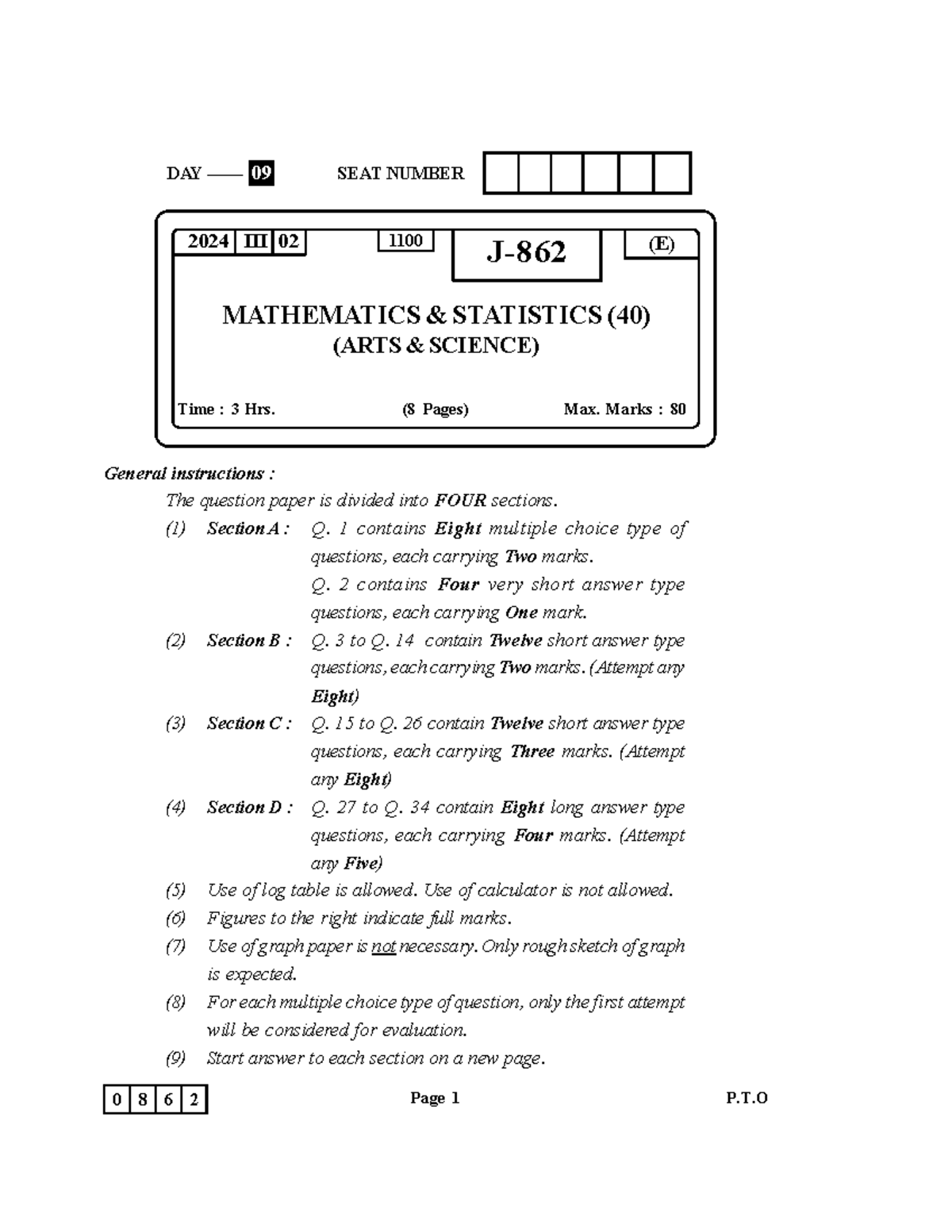 Mathematics Statistics (40) Exam Notes for 12th Grade (2024) - Studocu