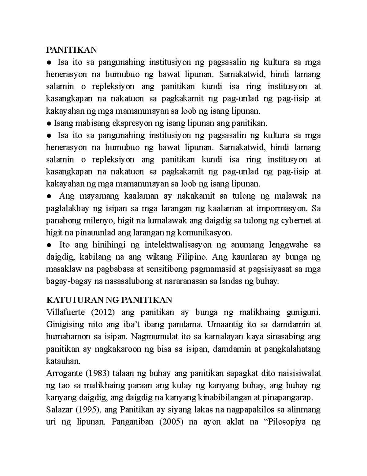 Sosyedad: Pagsusuri at Kahalagahan ng Panitikan sa Kultura - Studocu