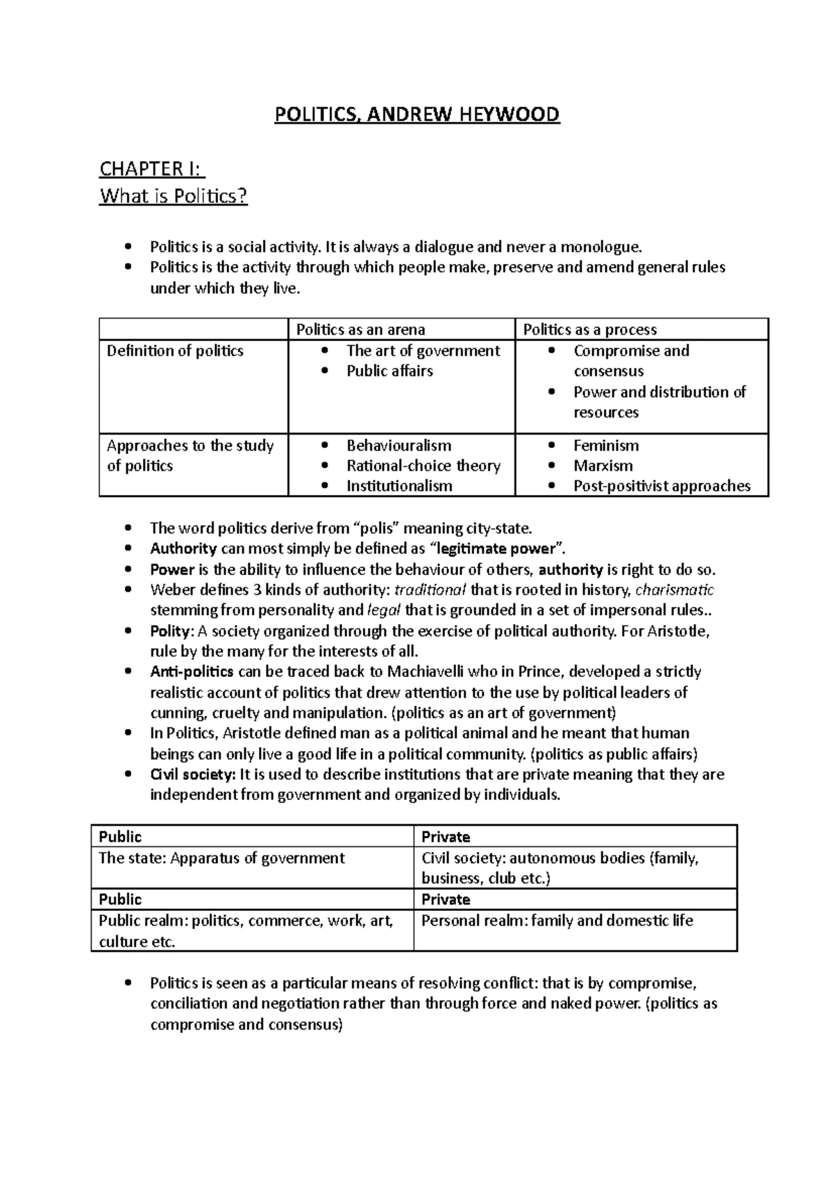POLS 101 01 - schedule of cirriculum - Political Science 101 Instructor ...