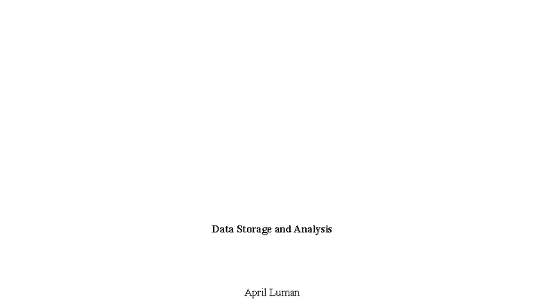 ACC 315 Module 5 Reflection on Data Storage and Analysis - Studocu