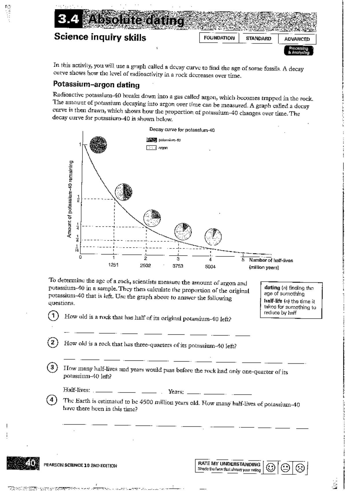 3.4 Absolute Dating: Understanding Decay Curves in Fossil Analysis ...