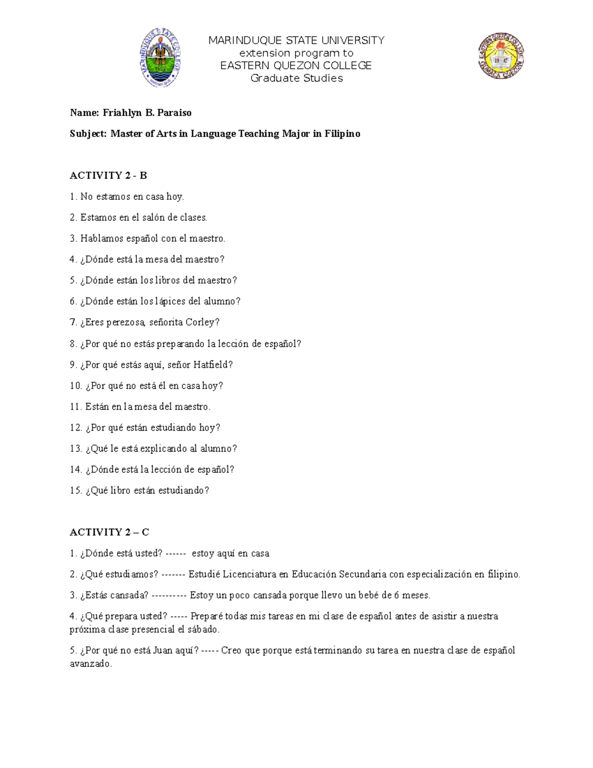 Adv Spanish Act2-BCD - Sample Activity for MA in Language Teaching ...