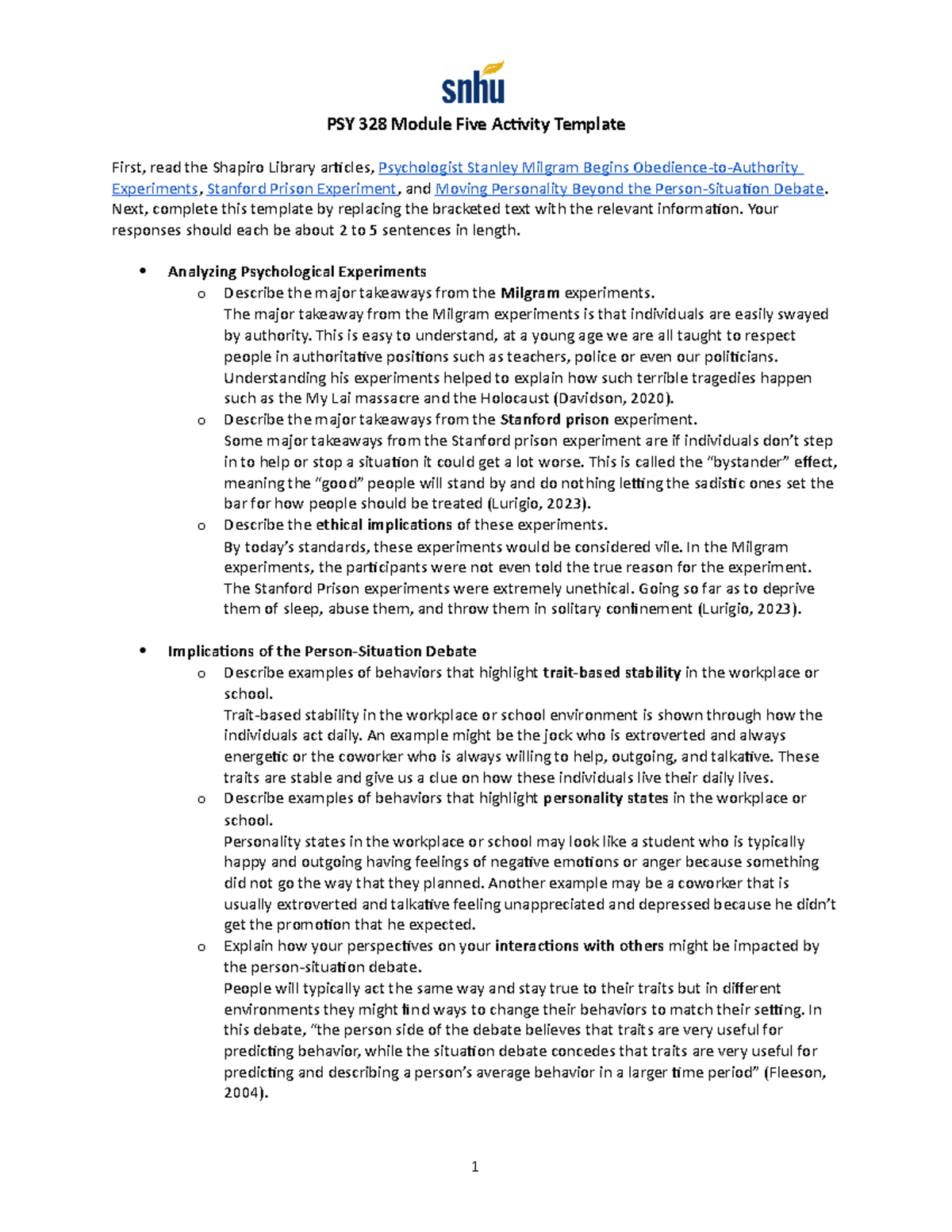 Module Five Activity - Next, complete this template by replacing the ...