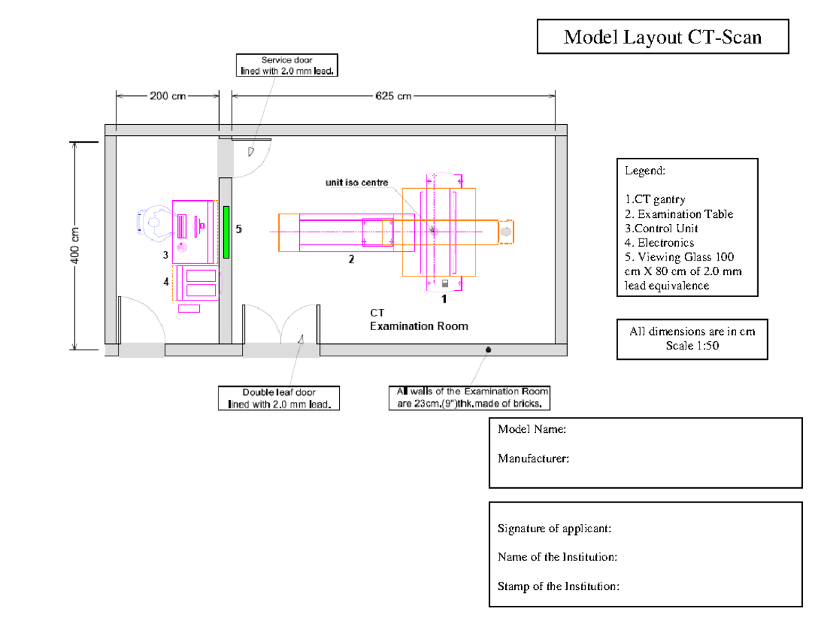 Model Layout CT Scan - bgdrtzy - computer science - Legend:1 gantry2 ...