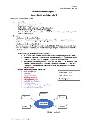 IB-Theorien - Zusammenfassung Internationale Beziehungen ...