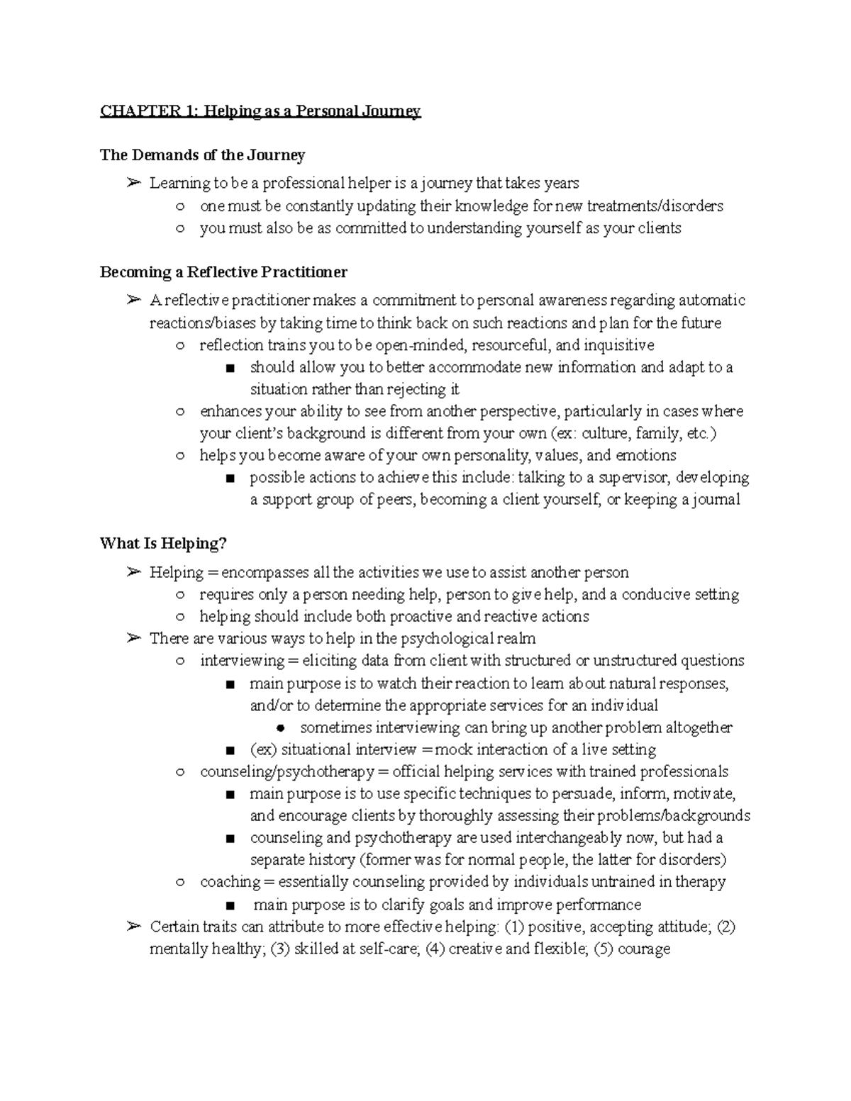 Ltaoh - Chapter 1 - CHAPTER 1: Helping as a Personal Journey The Demands of the Journey Learning ...