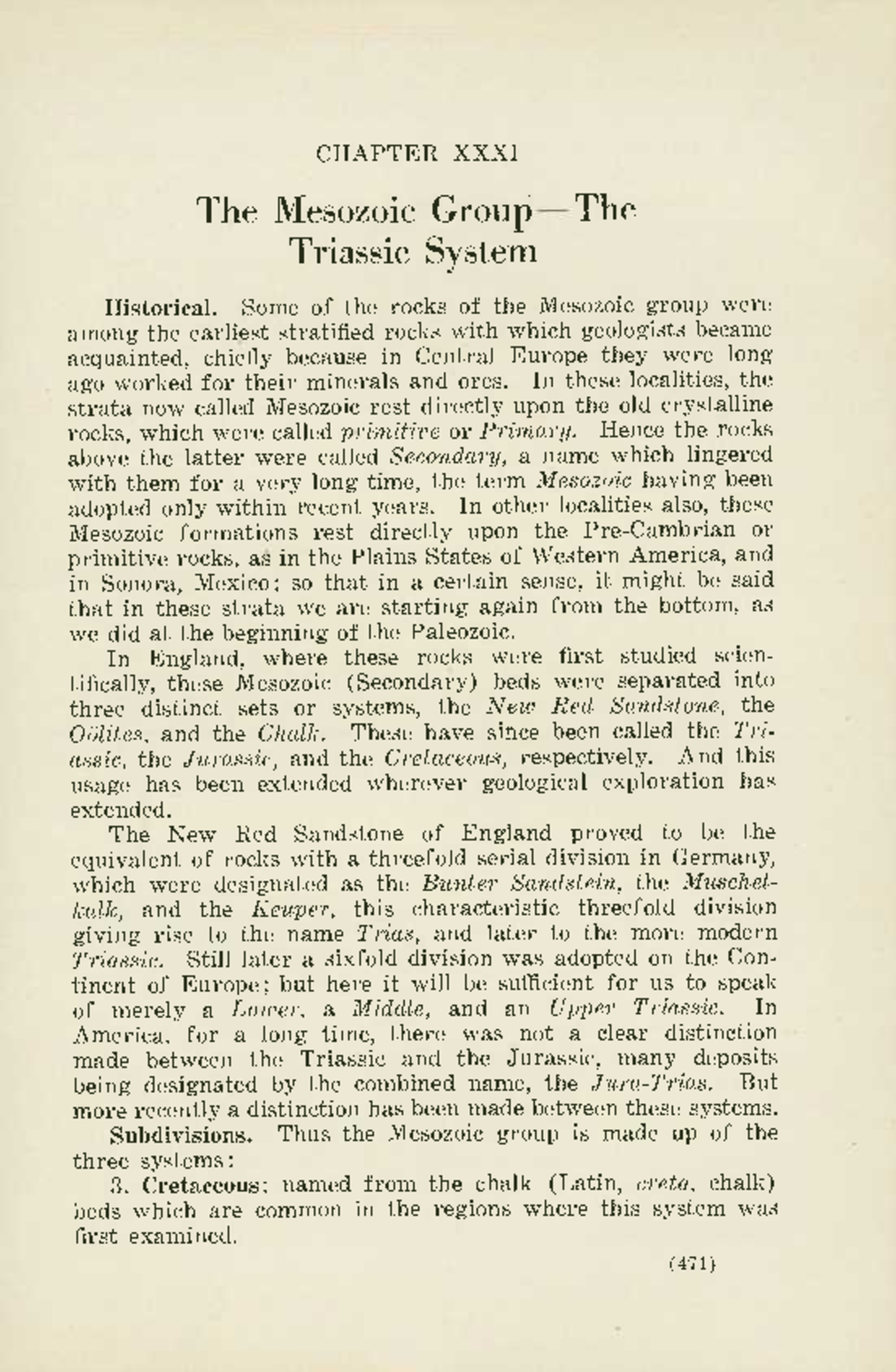 CHAPTER 3: The Mesozoic Group and the Triassic System Overview - Studocu